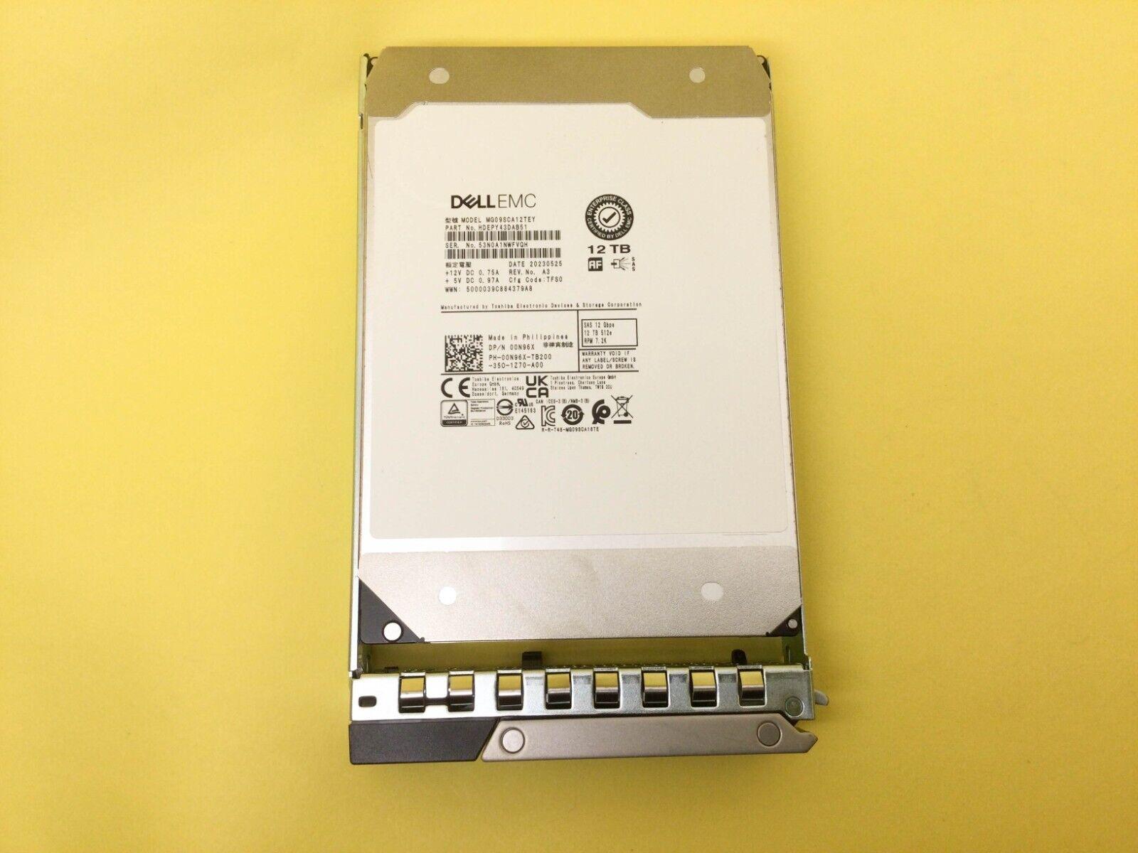 هارد سرور دل 12TB NL SAS 12G 7.2K 00N96X – سرور دل | سرور و ذخیره ...