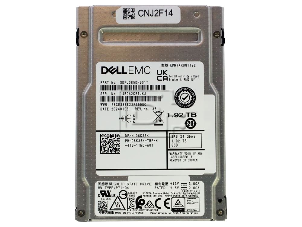 هارد استوریج SSD SAS 1.92 TB DELL EMC – سرور دل | سرور و ذخیره سازهای ...